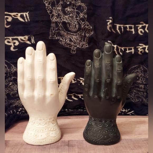 Art | 2 Lot Ancient Hamsa Hand Of Fatima Hand Of God Evil Eye Of ...